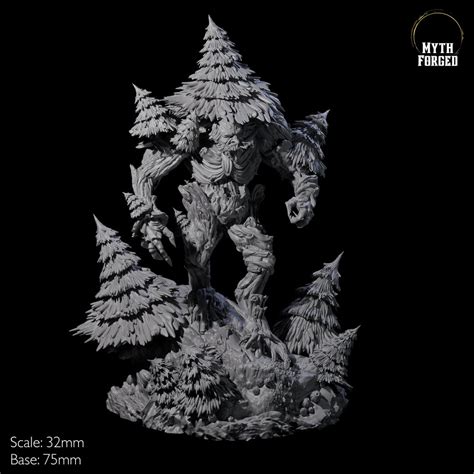 Stomping Treebeard Ent Treant Miniature For D D Dungeons And Dragons Pathfinder And Many Other