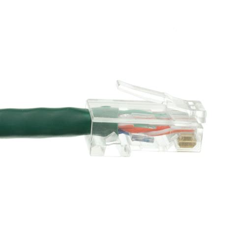 Cat6 Green Copper Ethernet Cable Bootless 50ft