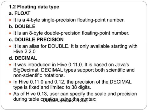 Unit 5 Hive Data Types Primitive And Complex Data Ppt