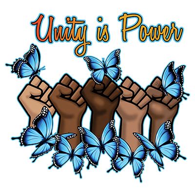 Unity Is Power Heat Transfers T Shirt Transfers Iron On Transfers