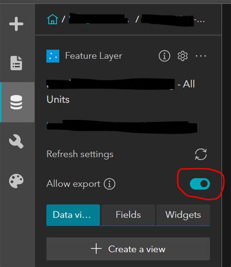 Export To Csvjson Is Not Working In Table Widget Esri Community