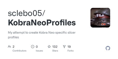 Github Sclebo05kobraneoprofiles My Attempt To Create Kobra Neo Specific Slicer Profiles