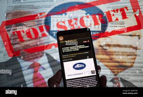 White House Classified Documents Seen On Screen With United States