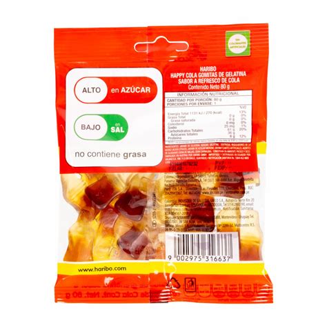 Gomitas Happy Cola Haribo 80 G Supermaxi