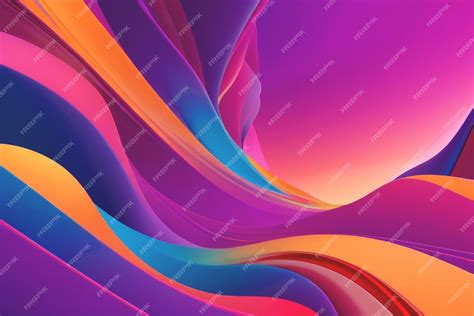 Premium Photo Abstract Multicolored Wave Pattern Gradient Background