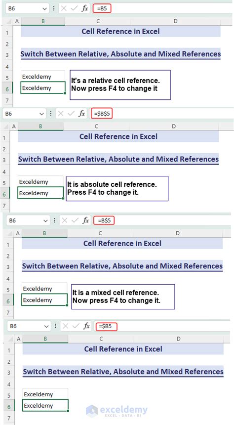 cell reference in excel absolute relative and mixed exceldemy