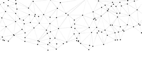 Premium Vector Abstract Geometric Network Background With Interconnected Black Dots And Lines