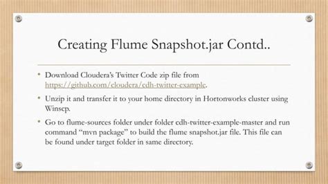 Extracting Twitter Data Using Apache Flume PPT