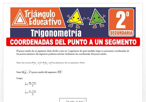 Coordenadas Del Punto A Un Segmento Para Segundo De Secundaria Fichas Gratis