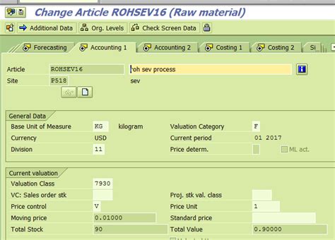 Can Not See Valuation Class At Special Vendor Stoc Sap Community