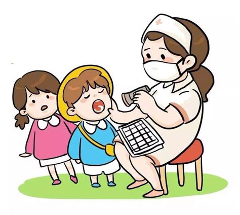入园晨检卡通图片带字 排队晨检卡通图片 晨检区布置图片 大山谷图库