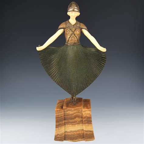 Titus Omega Chiparus The Actress Bronze And Ivory Art Deco Figurine