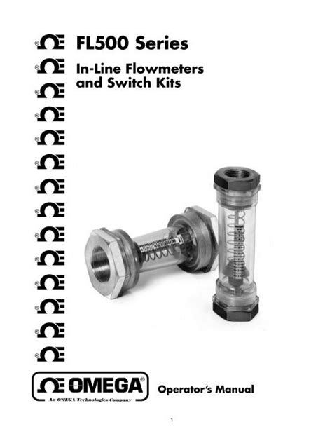 FL 500 SERIES IN LINE FLOW METER Omega Engineering