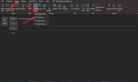 How To Insert Picture And Shapes In The Outlook Email Body Artofit