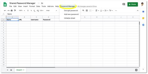 Building A Shared Password Manager On Google Sheets