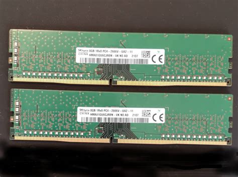 デスクトップ用メモリ 16GB DDR4ー2666 SK hynix HMA81GU6CJR8N-VK PC4-21300 PC4-2666V ...