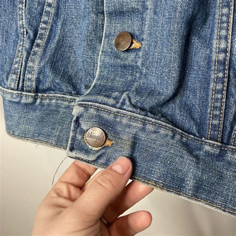 Vintage 1970s Wrangler Denim Jacket W Pocket Size 36 Depop