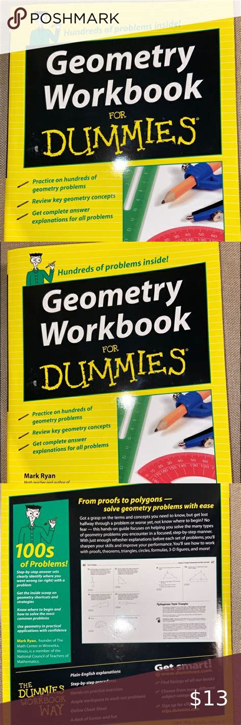 Geometry Workbook For Dummies By Mark Ryan 2006