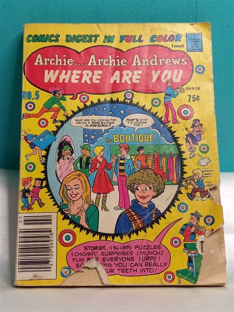 Vintage Archiearchie Andrews Where Are You Comics Digest No 5 Feb