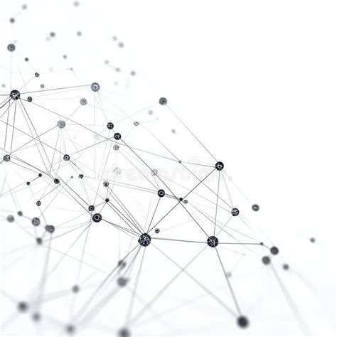 Visual Representation Interconnected Data Points Illustrating Complex