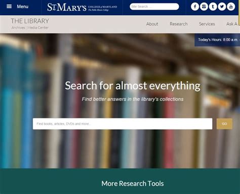 Usable Library Of The Month Saint Marys College Of Maryland Usable