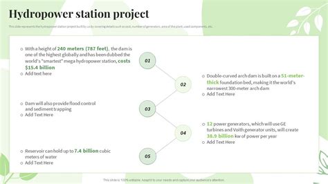 Renewable Energy Sources Hydropower Station Project Ppt Powerpoint Presentation Gallery Aids Ppt