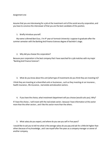 Assignment One 1pdf Pdf