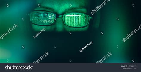 Coding Reflection On Glasses Over 356 Royalty Free Licensable Stock