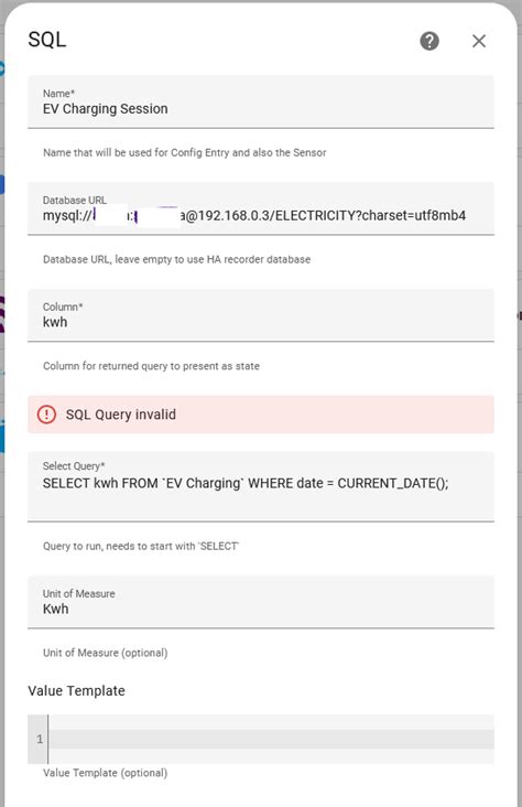 Sql Query Invalid Home Assistant Community