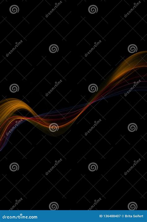 abstract black background with multicolored lines stock image image of glowing dark 136488407