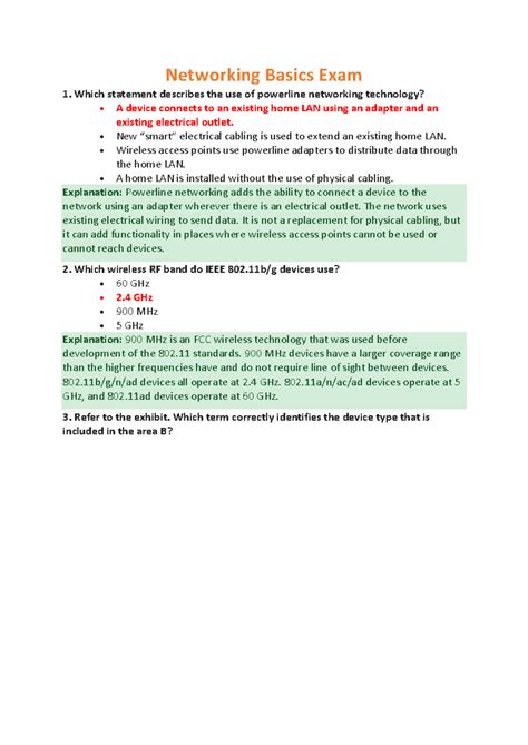 Cisco Networking Basics Exam Networking Basics Exam Which Statement Describes The Use Of