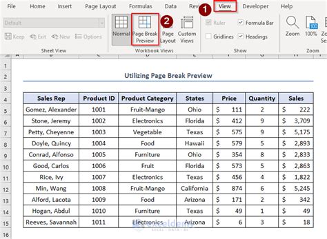 How To Set Print Area For Multiple Pages In Excel 2 Ways