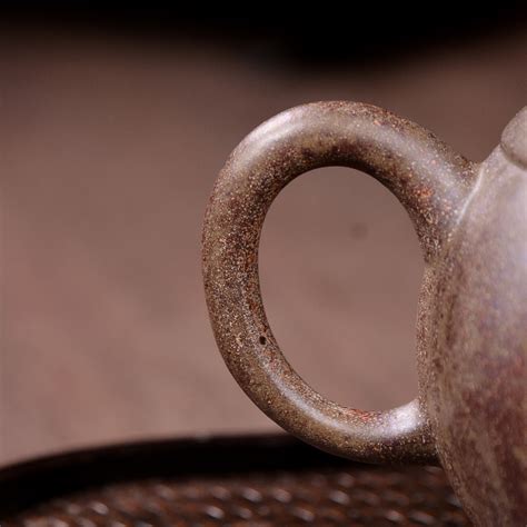 吉羊宜兴龙窑柴烧窑变紫砂壶纯手工功夫茶具泡茶壶翡翠金砂石鼓 虎窝淘