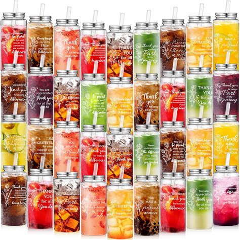 Skylety 36 Pcs Thank You Ts Bulk 135 Oz Inspirational Cups With