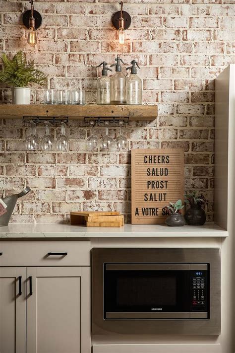 Rustic Brick Kitchen Backsplash Kitchen Info