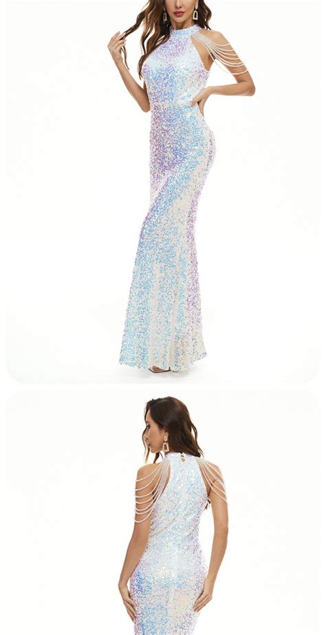 Plus Size Sequin Party Dress High Quality Luxury Evening Dress Long