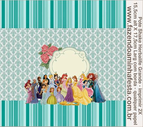 Todas Las Princesas Disney Etiquetas Para Candy Bar Para Imprimir