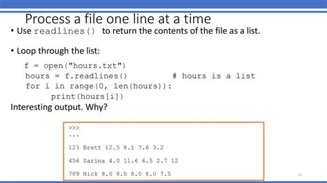 lecture 16 lists cont and file input ppt download
