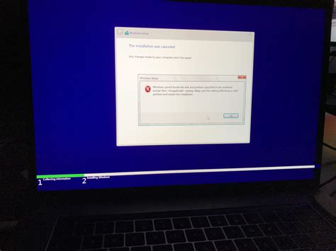 Getting This Error When Installing Windows Via Bootcamp Mbp 2017 15