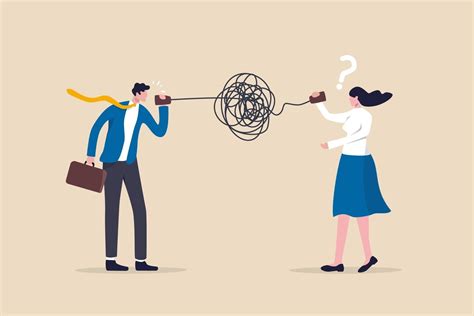 Bad Communication Misunderstanding Create Confusion In Work Miscommunicate Unclear Message And