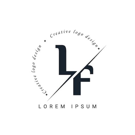 Premium Vector Lf Letter Logo Design With A Creative Cut Creative