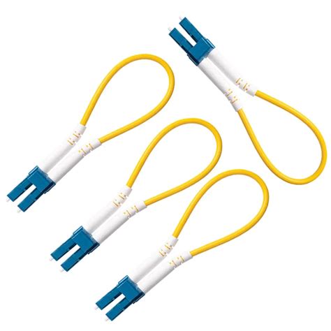 Loopback Plug Tester Fiber Optical Duplex Loop Ring Cable Adapter