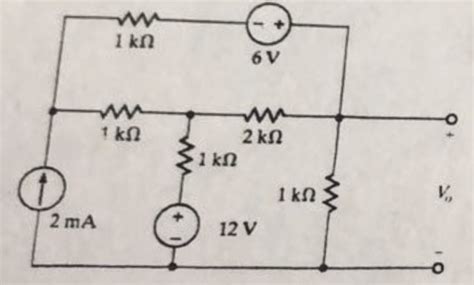Solved Use Loop Analysis To Find V0 In The Circuit Of The