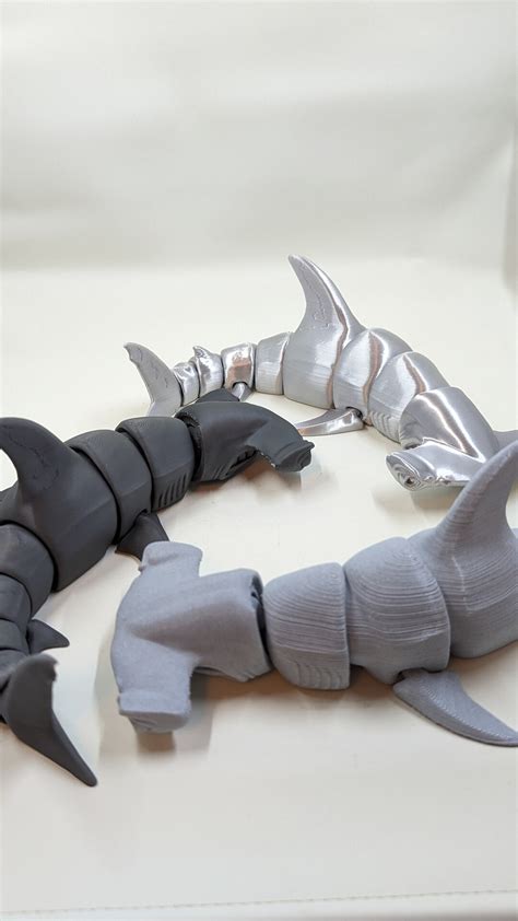 Unique 3d Printed Articulated Hammerhead Shark Toy Etsy