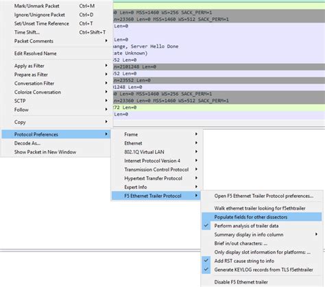 Configuring Using Wireshark F Plugin