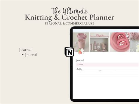 Plr Knitting And Crochet Notion Planner Digital Journal Notion Template Plr Knitting And Crochet Notion Planner Digital Journal Notion Template