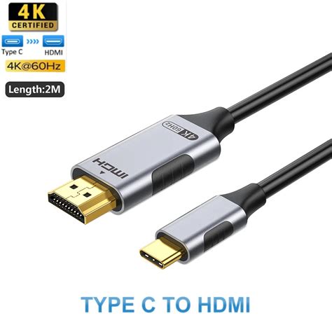 Usb C To Hdmi Cable 4k 60hz Type C To Hdmi 2 0 Cable Hdtv Usb