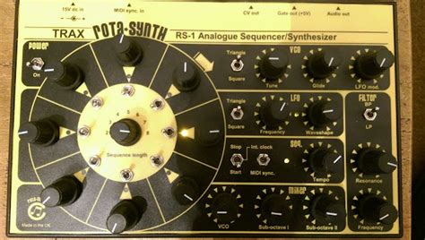 MATRIXSYNTH Trax Rota Synth RS 1 Analogue Sequencer Synthesizer