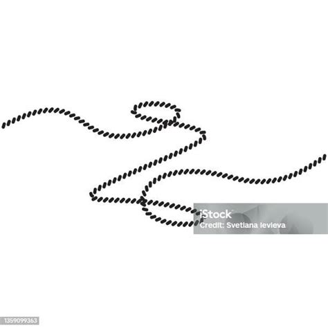 해양 일러스트에서 프레임테두리로 루프및 물결 모양의 원사 또는 로프 0명에 대한 스톡 벡터 아트 및 기타 이미지 0명 거친 곡선 Istock