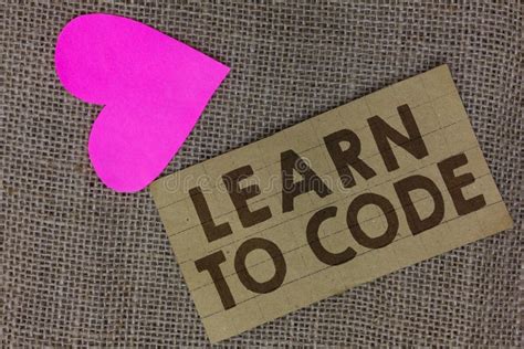 Word Writing Text Learn To Code Business Concept For Learn To Write
